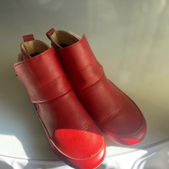 Shoes | Pristine Red Booties | Poshmark